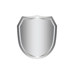 Metal shield isolated Royalty Free Vector Image