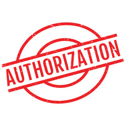 Authorization rubber stamp Royalty Free Vector Image