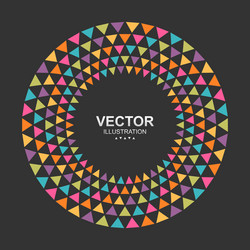 Abstract colorful rainbow circle frame Royalty Free Vector