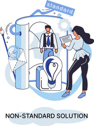 Solution solving problem answer to question Vector Image