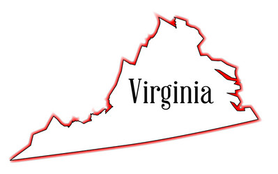 Virginia Outline Vector Images (over 1,500)