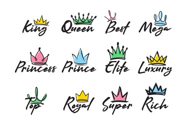 Calligraphy with Crown Letter Vector Images (over 4,100)