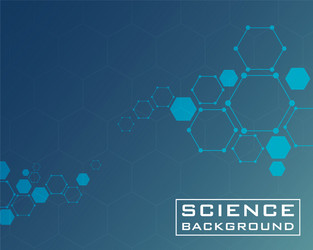 Dark blue science background with lines structures
