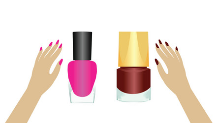 Nail polish set Royalty Free Vector Image - VectorStock