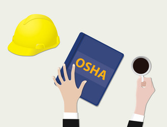 Workplace safety abstract concept Royalty Free Vector Image