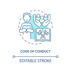 Conduct webinars turquoise concept icon Royalty Free Vector