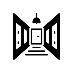 Corridor Royalty Free Vector Image - VectorStock