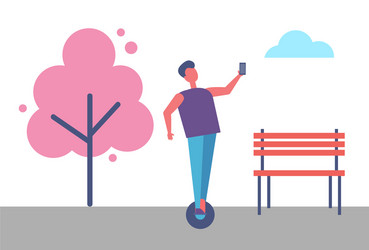 Confused business character making important Vector Image