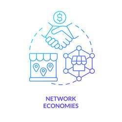 Business contract loop concept icon Royalty Free Vector