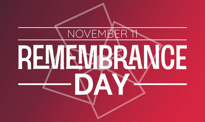 Remembrance day poppy lest we forget symbol Vector Image