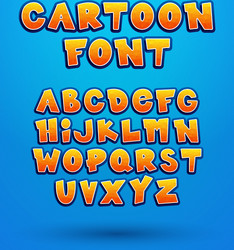 Cartoon font Royalty Free Vector Image - VectorStock