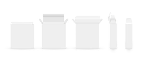 Box Cardboard Slim Vector Images (over 130)