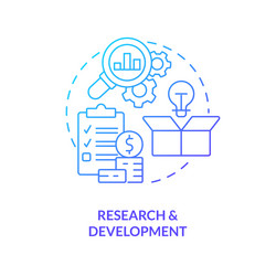 Research and development concept icon Royalty Free Vector