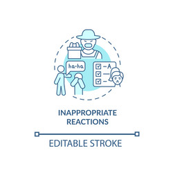 Inappropriate laughter rgb color icon Royalty Free Vector