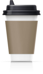 Paper cup for fast-food drink Royalty Free Vector Image