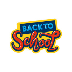 Back to school script font Royalty Free Vector Image