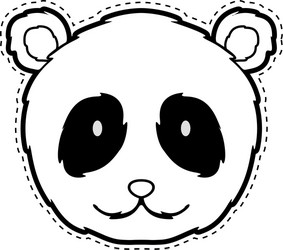 Panda Sticker Line Vector Images (over 300)