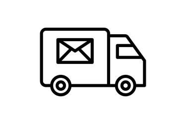 Email delivery icon related Royalty Free Vector Image