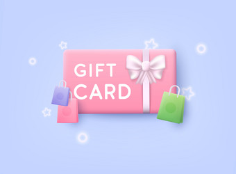 Gift card and promotion strategy voucher Vector Image