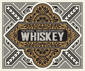 Vintage Whiskey Label Set Royalty Free Vector Image