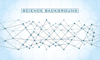 White science background with lines structures Vector Image