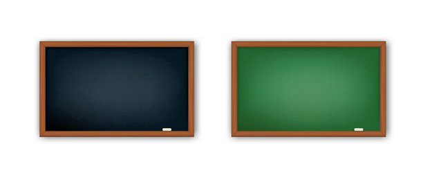 Blackboard background and wooden frame Royalty Free Vector