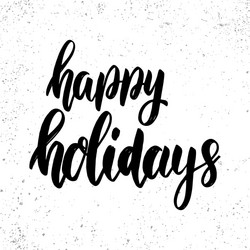 Cursive Happy Holidays Calligraphy Vector Images (over 2,100)