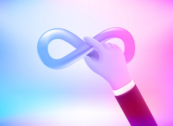 Statue of liberty arm neon sign Royalty Free Vector Image