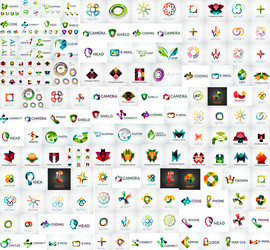 Biggest collection of logo design and fashion Vector Image