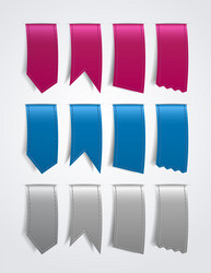 Set of stickers and ribbons Royalty Free Vector Image