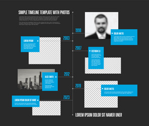 Simple vertical infographic timeline template Vector Image