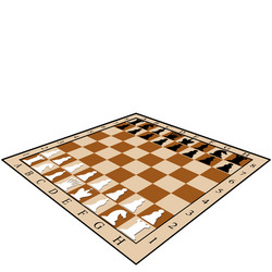 Chess board without pieces Royalty Free Vector Image