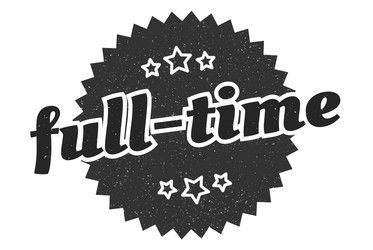 Full-time hexagonal white vintage retro style Vector Image