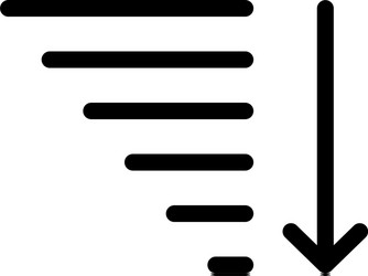 Priorities icon monochrome simple Royalty Free Vector Image