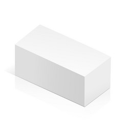 Set of white blank cardboard rectangle Royalty Free Vector