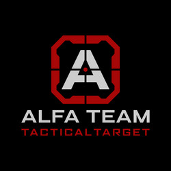 Military of t letter tactical target logo design Vector Image