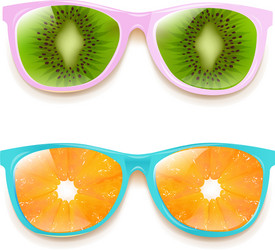 Glasses in transparent background Royalty Free Vector Image