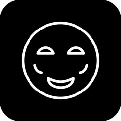 Blush emoji icon Royalty Free Vector Image - VectorStock