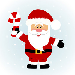 Christmas cartoon icon set - snowman candy cane Vector Image