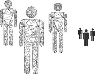 Human Figure Wire Vector Images (over 1,200)