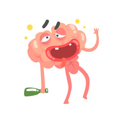Hangover cartoon bad drink Royalty Free Vector Image