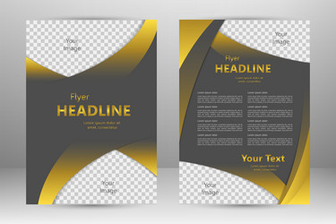 Brochure template invitation for vip party Vector Image