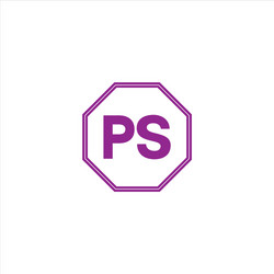P s letter logo creative design on black color Vector Image