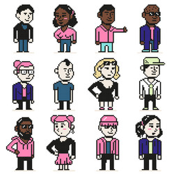 Pixel Art People Vector Images (over 2,700)