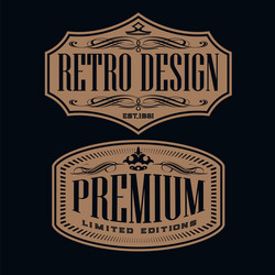 Retro label Royalty Free Vector Image - VectorStock