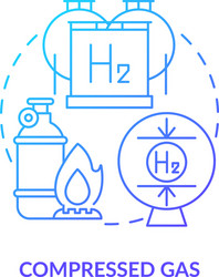 Natural gas turquoise blue concept icon Royalty Free Vector