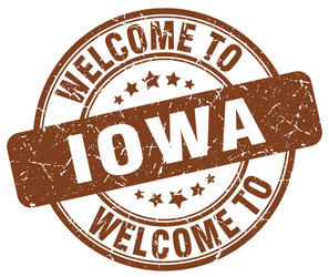 Welcome to iowa Royalty Free Vector Image - VectorStock