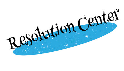 Resolution center rubber stamp Royalty Free Vector Image
