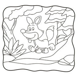 Cute dogs coloring page Royalty Free Vector Image