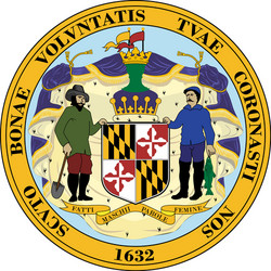 Flag howard county in maryland usa Royalty Free Vector Image